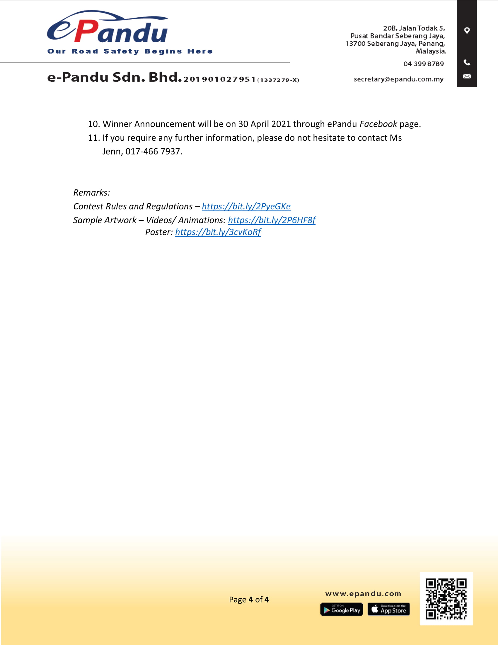 Eng & Malay -Guideline for Participant